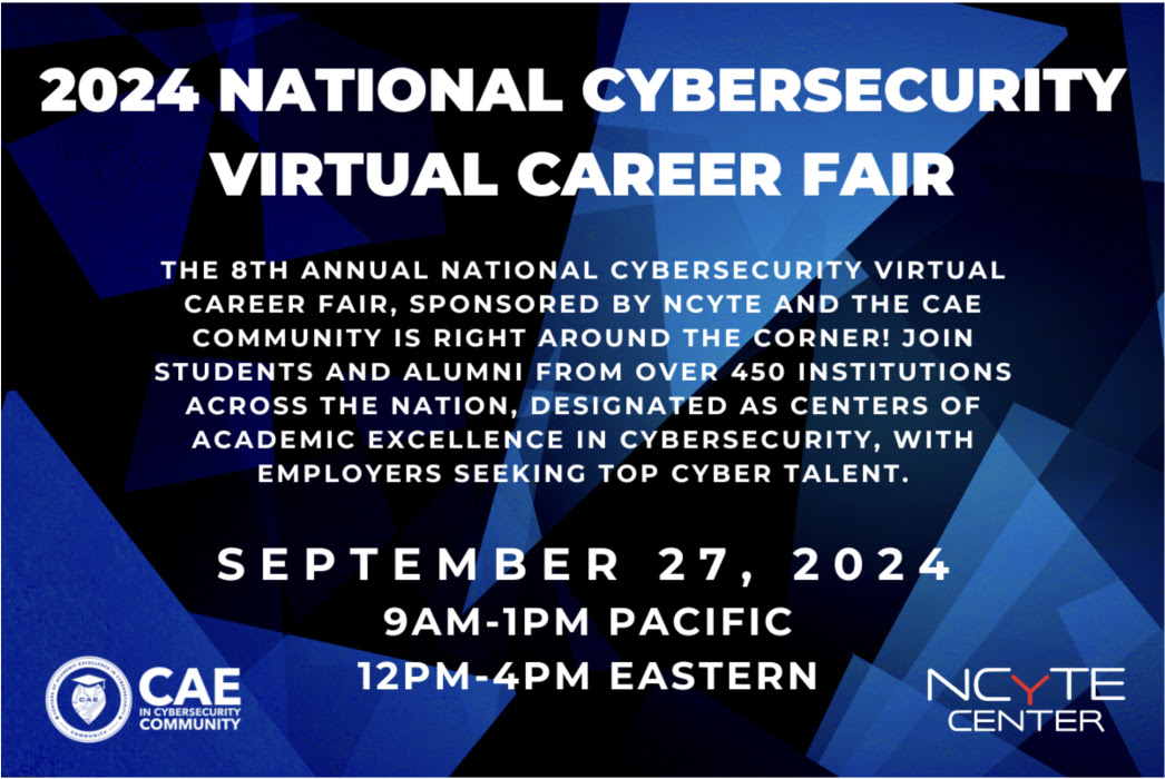 Register for the 2024 National Cybersecurity Virtual Career Fair ...